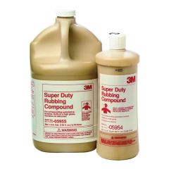 3M™ 05955 Super Duty Rubbing Compound, 1 gal Bottle, Brown, Liquid, Su ...