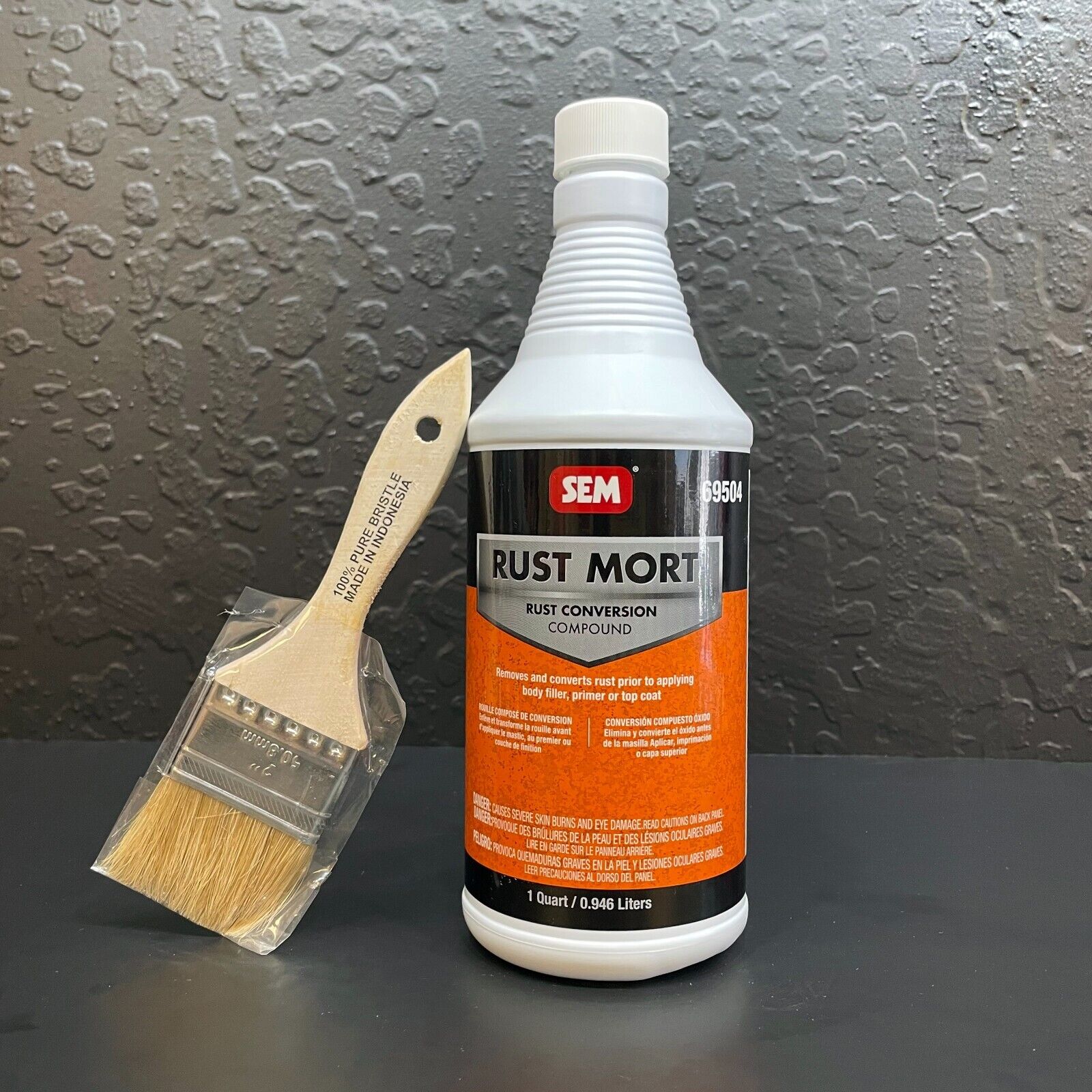 SEM 69504, Rust Mort, Rust Conversion Compound with 2" brush – AutofxMart